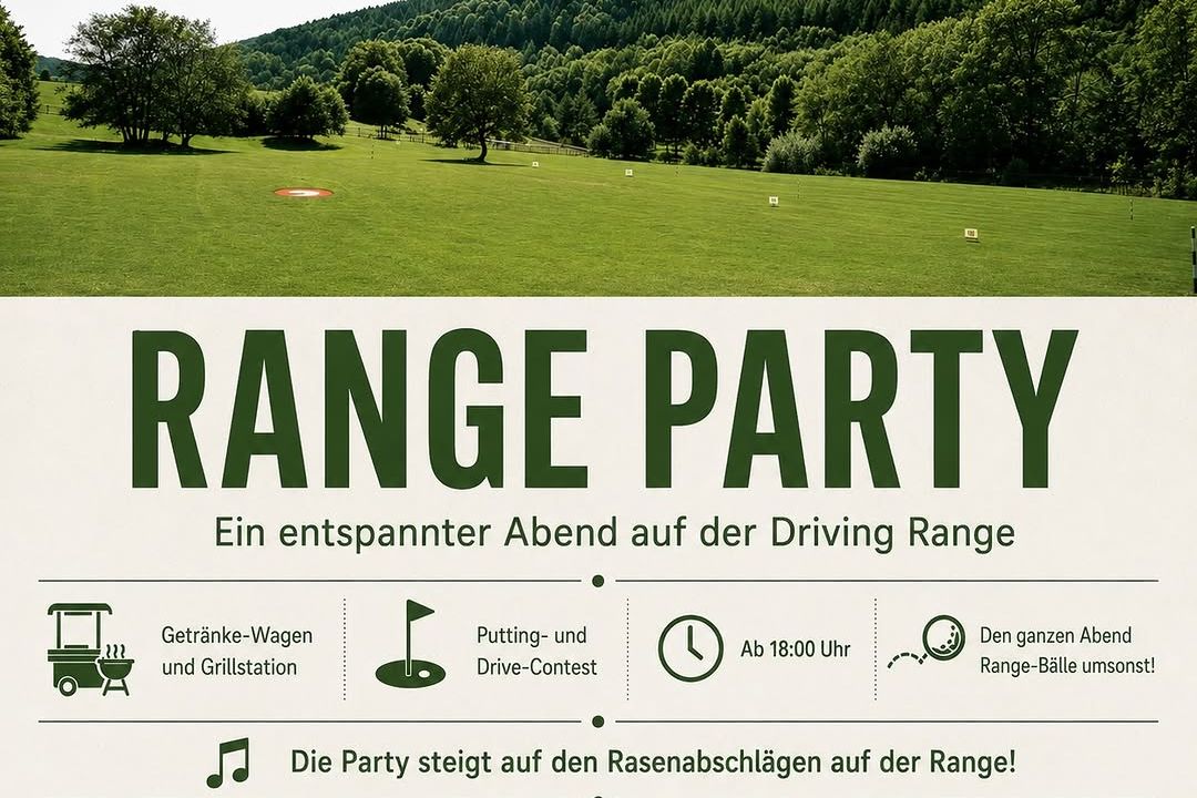 Golfplatz Pfälzerwald: Range Party am 12. Juni - Golf Post
