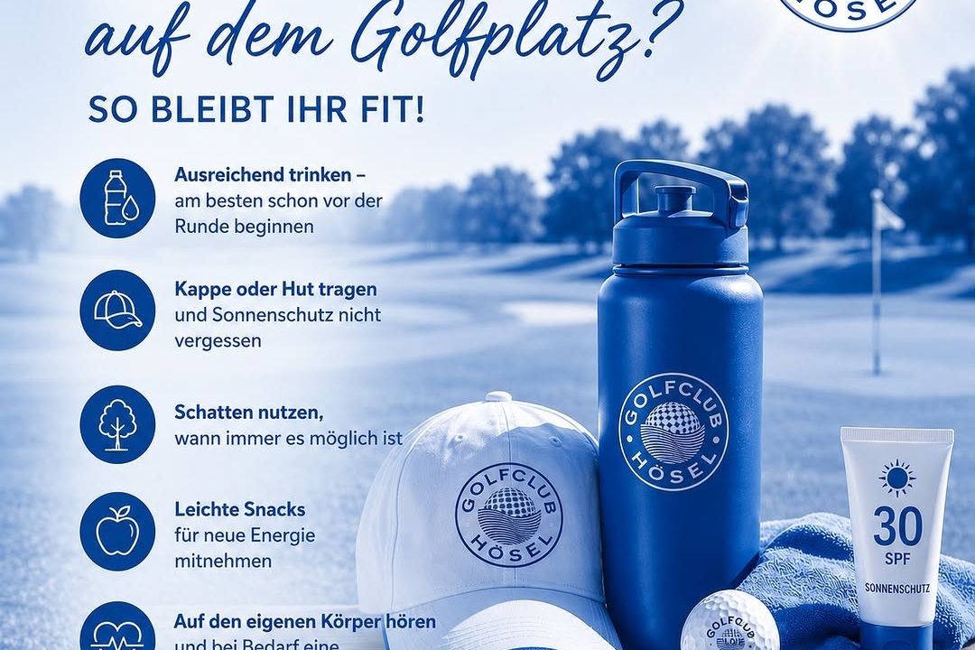 GC Hösel: Tipps für sicheres Golfen in der Hitze - Golf Post