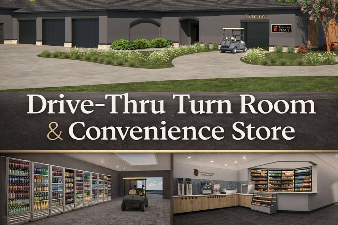 The International Club: Drive-Thru Turn House im Bau - Golf Post