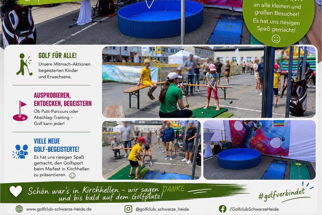 GC Schwarze Heide präsentiert sich beim Maifest - Golf Post