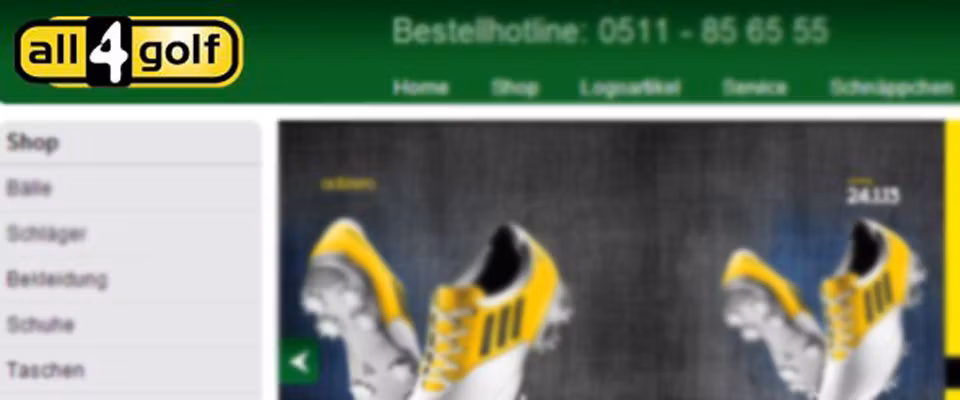 All4Golf - Deutschlands größter Online Shop - Golf Post