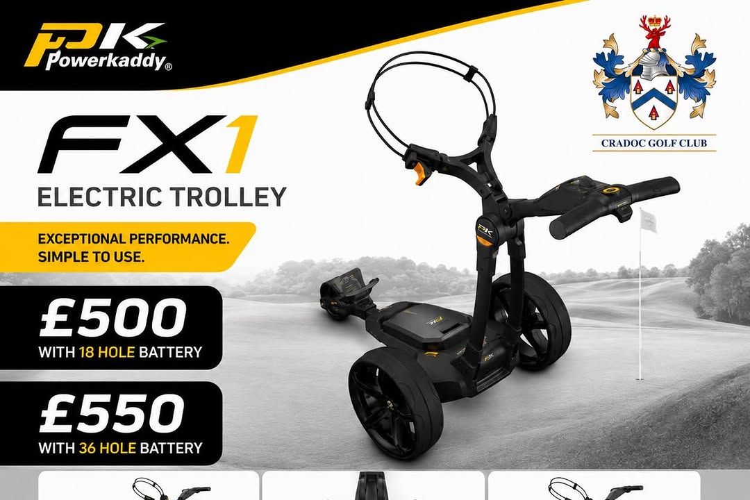 Cradoc Golf Club: Powerkaddy FX1 mit Spezialpreis - Golf Post