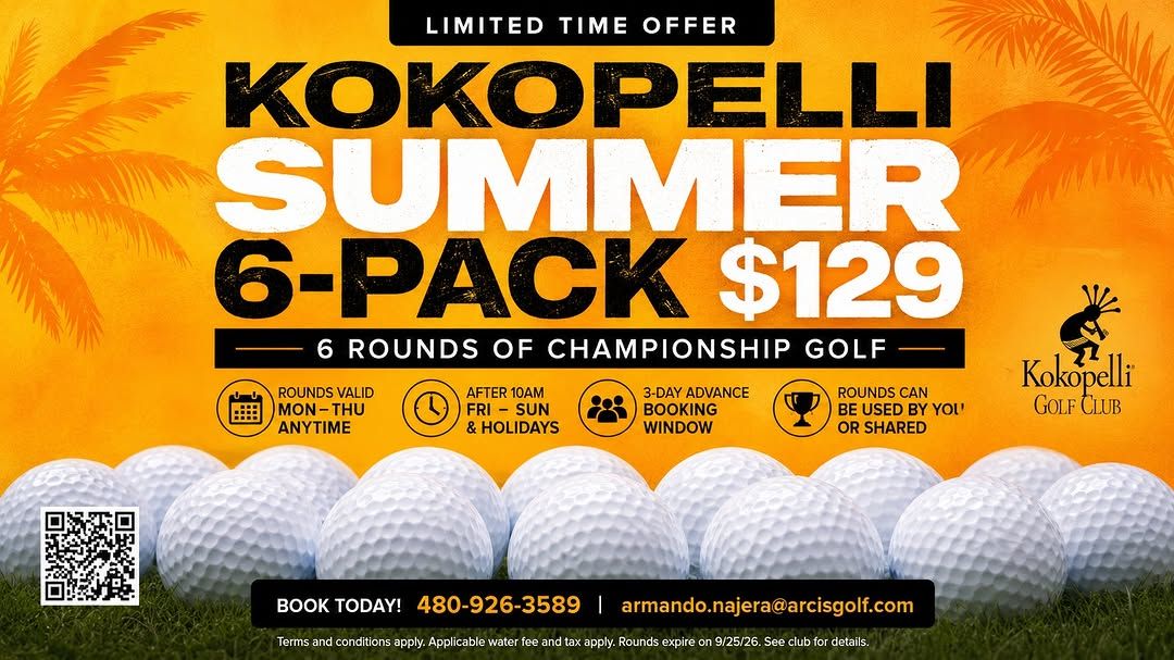 Kokopelli Golf Resort: Summer 6-Pack für die ganze Saison - Golf Post